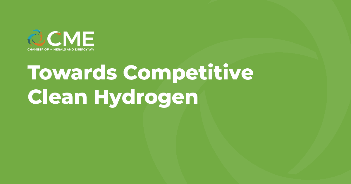 Towards Competitive Clean Hydrogen - CMEWA