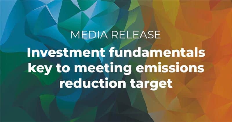 Investment fundamentals key to meeting emissions reduction target - CMEWA